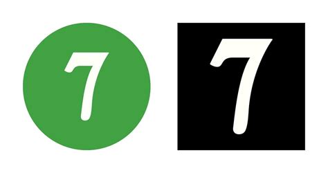 Number Seven Vector Icon 30425493 Vector Art At Vecteezy