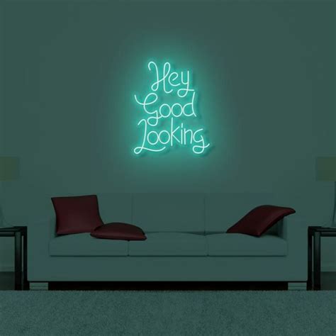 Hello Gorgeous Led Neon Sign Neon Signs Hello Gorgeous Plush Furniture