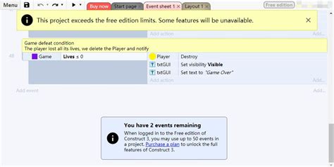 Free Edition Have Event Remaining But Can T Modify Event Issue 4429
