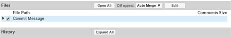 Push Gerrit Not Showing Commited Files Only Lists Commit Message