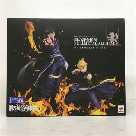 Precious Gem 鋼の錬金術師 ロイ マスタング＆リザ ホークアイセット 彩色済み完成品フィギュア 輸送箱付 品鋼の錬金術師