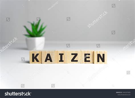 Kaizen Improvement Sign Made Blocks On Stock Photo Shutterstock Kaizen Improvement Sign Made Blocks On Stock Photo Shutterstock
