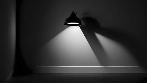 Premium Ai Image A Light Is Shining On A Wall And The Shadow Of A