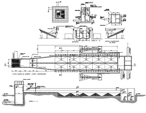 Plan And Section Of Chamber Detailing 2d View Cad Structure Layout Autocad File Artofit