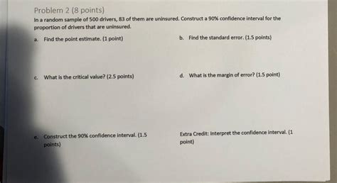 solved problem 2 8 points in a random sample of 500
