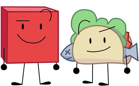 Blocky And Taco From Battle For Dream Island By Skinnybeans17 On Deviantart