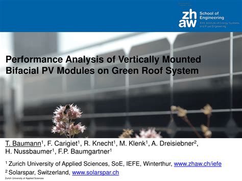 PDF Performance Analysis Of Vertically Mounted Bifacial PV Modules On