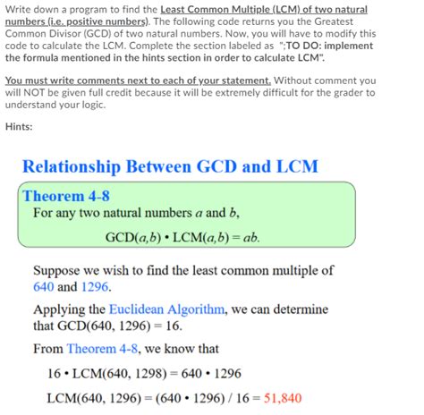 Solved Write Down A Program To Find The Least Common Chegg