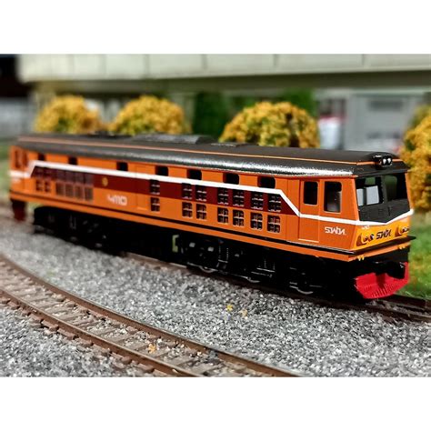 โมเดลรถไฟไทย Als Alsthom วิ่งได้ N Scale สร้างใหม่จากรถมือสอง โมเดล