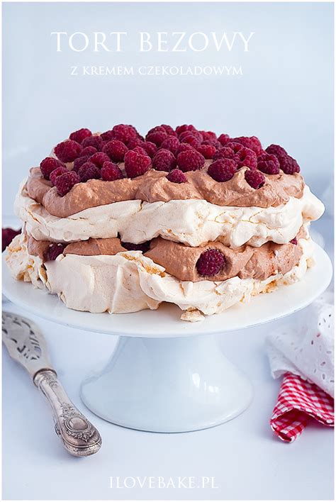 Tort Bezowy Z Kremem Czekoladowym ILoveBake Pl