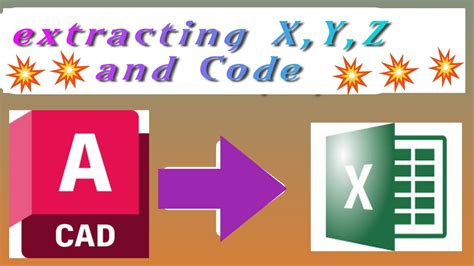 Extract Xyz And Code Autocad To Excel Export Xyz And Code To Excel