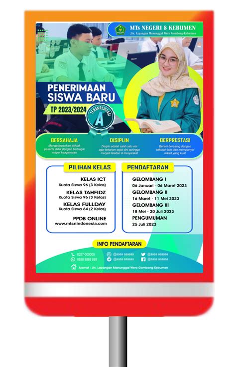 Baliho Ppdb Sekolah Tahun Pelajaran 2023 2024 Free Cdr