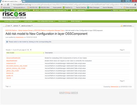 how to manage risk configurations riscoss riscoss corporate github wiki
