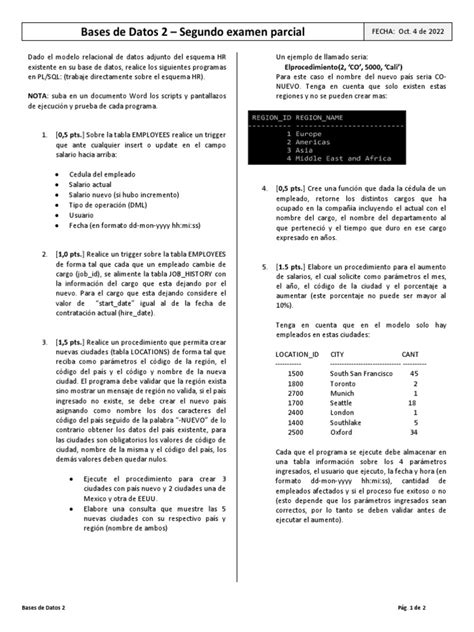 Taller Base De Datos 2 Triggers Procedures Functions Pdf Gestión De Datos Ingeniería De