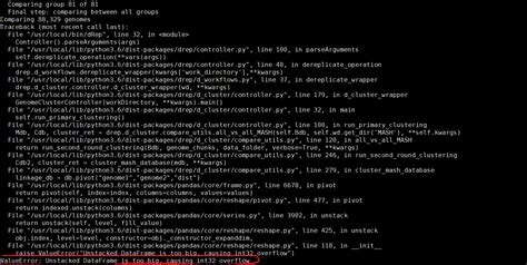 Error Running Drep On Large Set Of Genomes · Issue 196 · Mrolmdrep