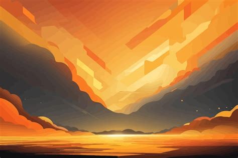 Make An Atmospheric Background With Orange Yellow Tones Premium Ai Generated Vector