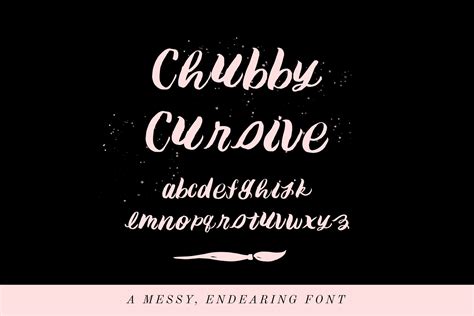 Chubby Cursive Script Fonts ~ Creative Market