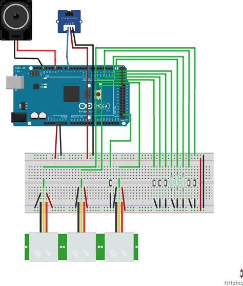 Bidirectional Visitor Counter Using Arduino Circuit Diagram Rth3100c Wiring