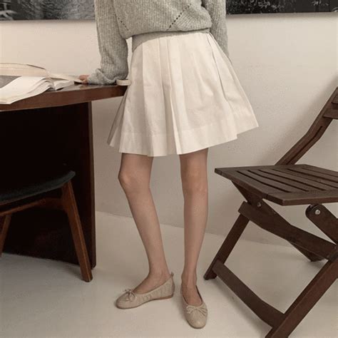 파인땡큐 아레핀턱스커트2color