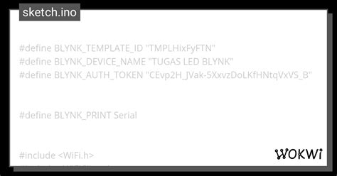 Tugas Suhu Blynk Wokwi ESP32 STM32 Arduino Simulator