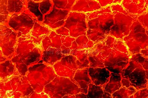 Art Hot Lava Fire Abstract Pattern Background Stock Illustration
