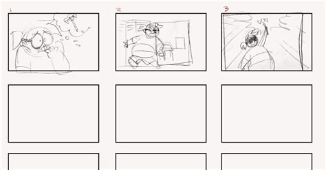 3 Panel Sneak Into Classroom Storyboard