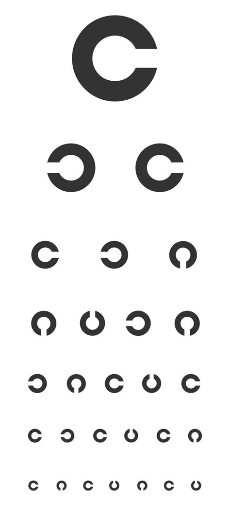 Eye Chart Printable Eye Test Chart Eye Exam Eye Health Free Printables Charts Preschool