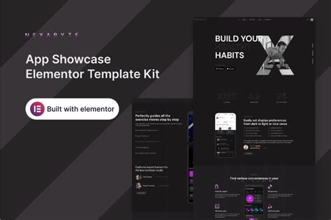 Nexabyte App Showcase Elementor Template Kit