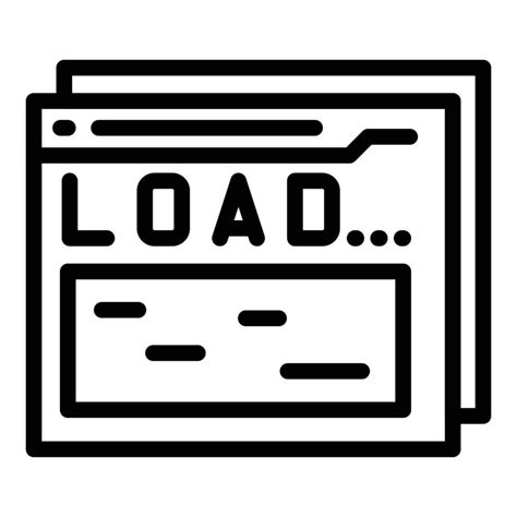 Load Web Code Icon Outline Vector Cms Design 15204398 Vector Art At