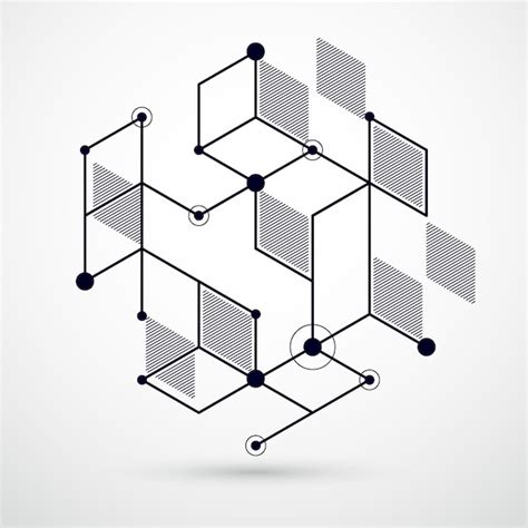 Premium Vector Vector Of Abstract Geometric 3d Cube Pattern And Black