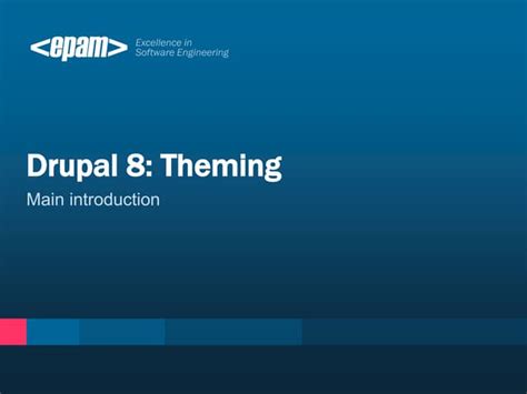 Drupal 8 Theming Lviv Drupal Cafe 4 Ppt