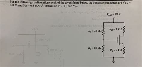 solved for the following configuration circuit of the given