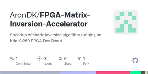 Github Arondkfpga Matrix Inversion Accelerator Speedup Of Matrix