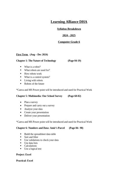 computers course outline pdf