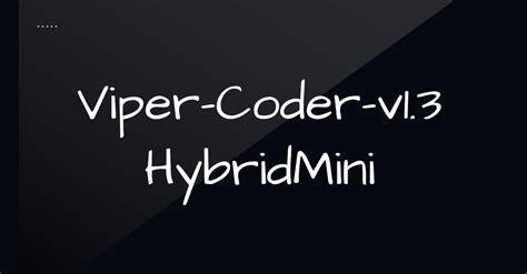 prithivmlmods viper coder hybridmini v1 3 · hugging face