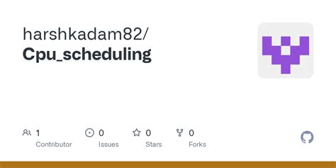Github Harshkadam82cpuscheduling