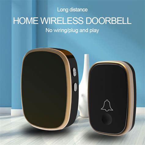 스마트 초인종 방수 무선 초인종 미국 Eu 영국 플러그 300m 원격 신호 4 단계 볼륨 45 곡 징글 벨 홈문 Aliexpress