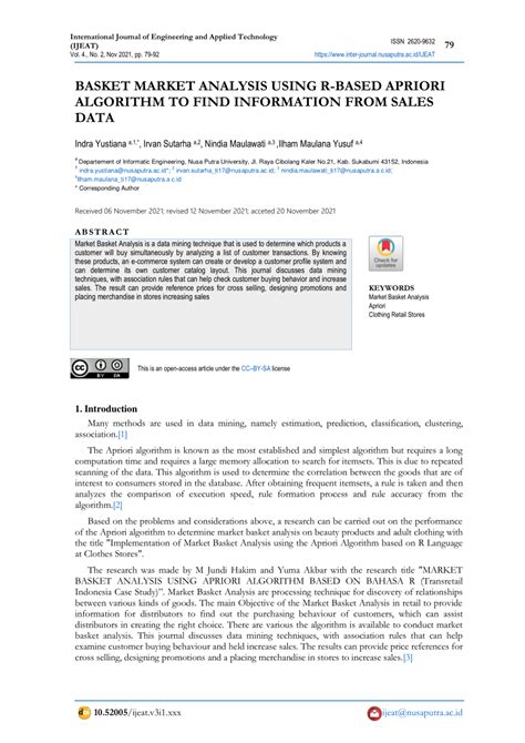 pdf basket market analysis using r based apriori algorithm to find