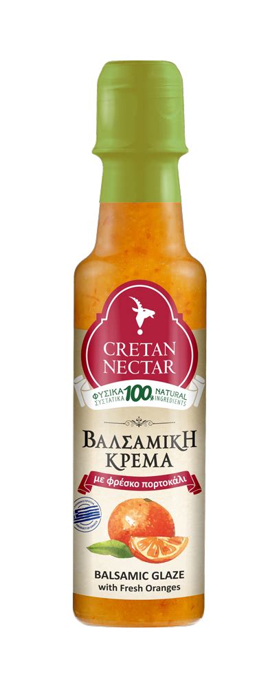 Balsamic Cream With Fresh Oranges Cretan Nektar