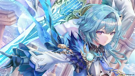 Eula Cryo Claymore Character Genshin Impact Anime RPG Video Game
