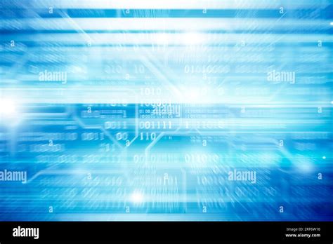 Shiny Blue Coding Background Matrix Style Binary Background With