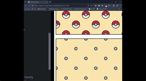 Make A Css Pokeball Background Using Only Gradients No Svgs Or Pngs
