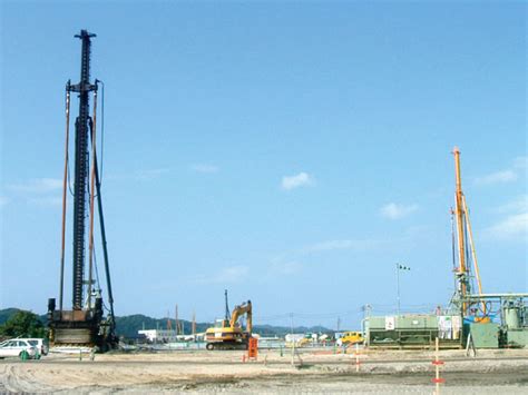 地盤改良 DJM工法 本間技建株式会社