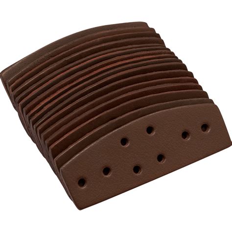 Leather Lamellar Scales Set Of 50 Brown