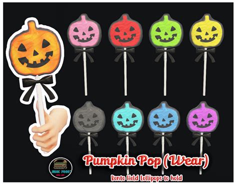 Second Life Marketplace Junk Food Pumpkin Pops Wearable