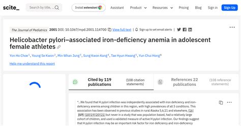 Helicobacter Pyloriassociated Iron Deficiency Anemia In Adolescent