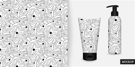 Premium Vector Geometric Seamless Pattern With Rounded Shapes And Circles