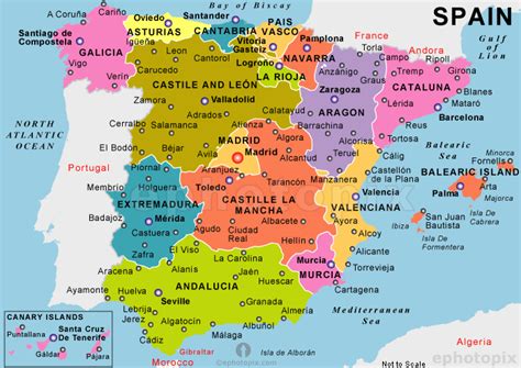 Mapa De España Mapa Espana País Ciudad Región