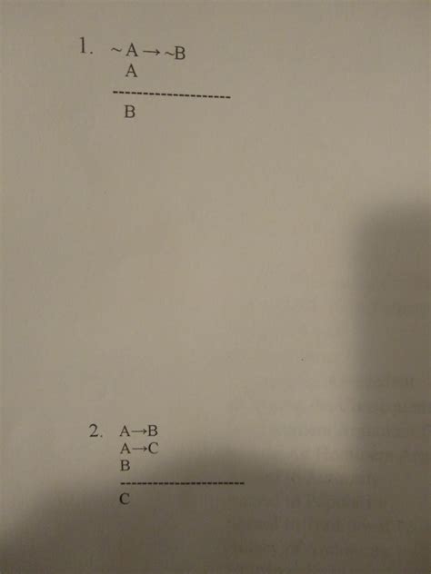 Solved Evaluating Deductive Arguments Test The Following
