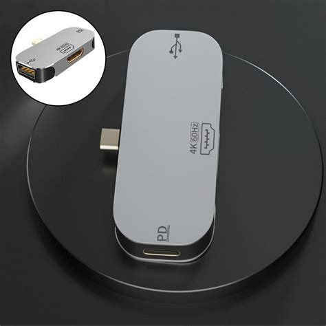 Estación De Acopmiento Usb 3 En 1 Usb C Puerto De Carga Adaptador